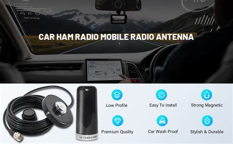 Anina 35 Inch Nmo Dual Band Vhf Uhf Antenna With Magnetic