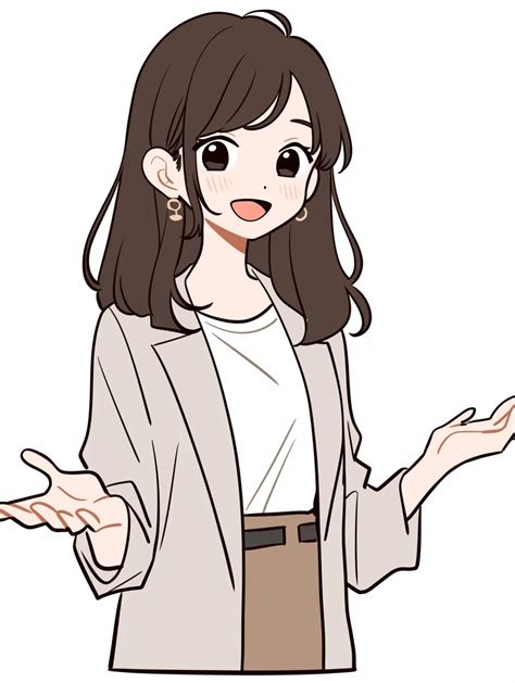 スマートカジュアルなおしゃれ先生｜ai百科「シンテリ」で調べる語句・イラスト