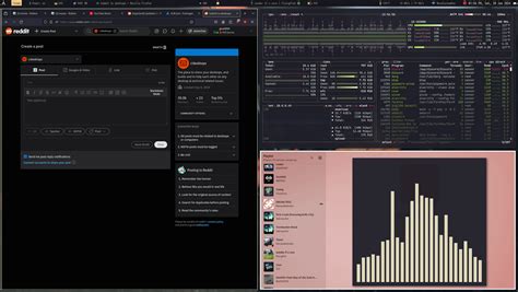 [bspwm] kanagawa theme with swapped out background r desktops