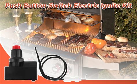 Hicello Igniter Push Button Ignition Kit For Fire Pit Gas Burner Grill Igniter