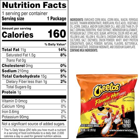 Cheetos Cheese Flavored Snacks Puffs 0875 Ounce Pack Of 40flamin