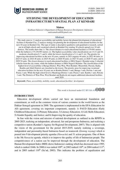 Pdf Studying The Development Of Education Infrastructures Spatial