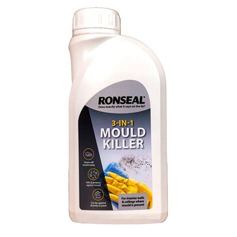 Ronseal 3 In 1 Mould Killer 500ml Bottle Or Spray Diy Direct