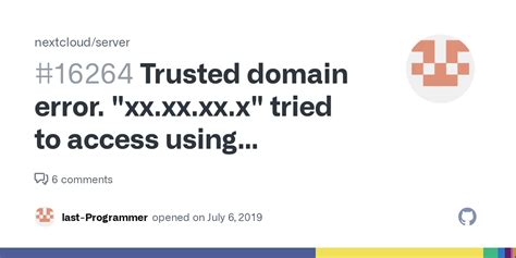 Trusted Domain Error Xxxxxxx Tried To Access Using Com As