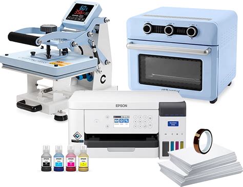 Epson F170 Sublimation Printer Bundle With Craft Express Combo Heat Press And Elite