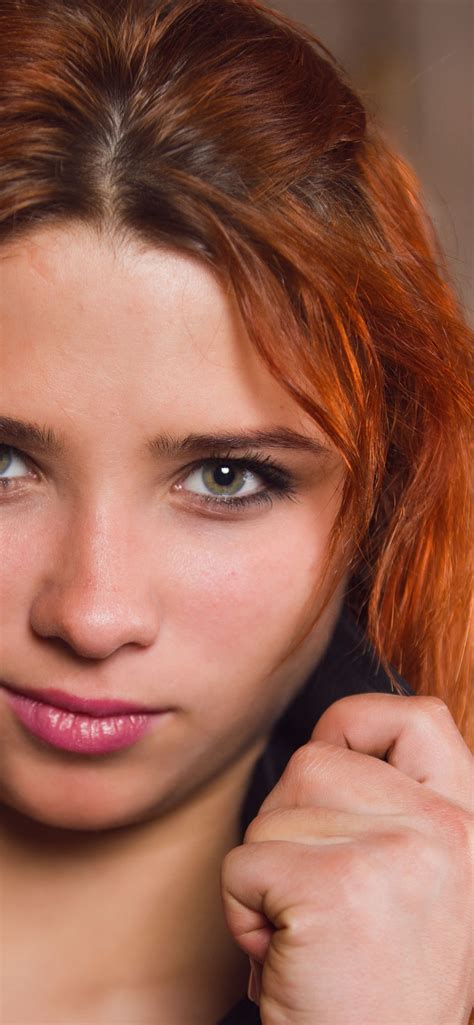 Download Wallpaper Model Redhead Portrait Close Up Foxy Section Girls In Resolution X