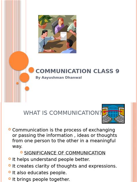 Communication Class 9 Pdf Communication Linguistics