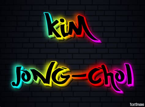 Kim Jong Chol Text Effect And Logo Design Celebrity