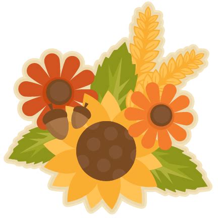 Fall Sunflower Cliparts Add A Touch Of Sunshine To Your Designs