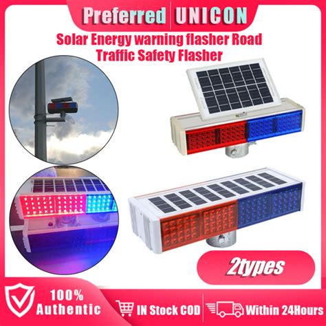 4 Grids Solar Blinker Warning Strobe Light Road Traffic Safety Flasher Night Construction Lights