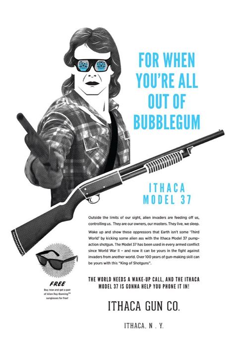 Ithaca Shotgun 4 Lyf They Live Sunglasses Know Your Meme