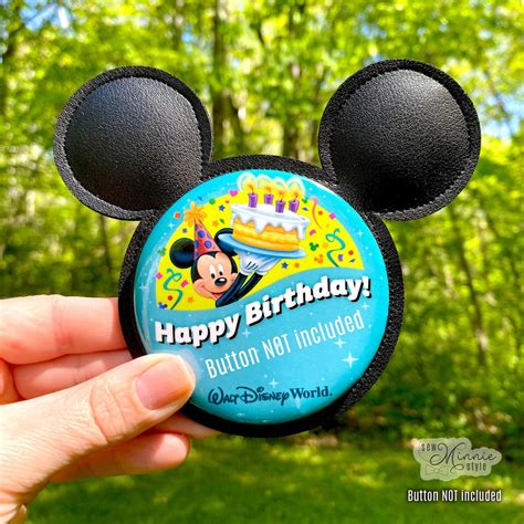 Button Accessory Black Faux Leather Etsy