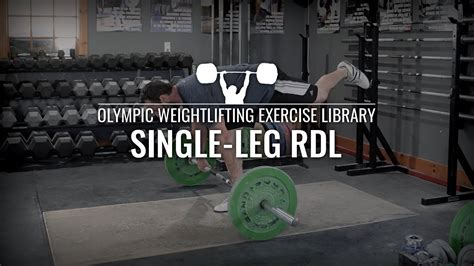 Single Leg Rdl Olympic Weightlifting Exercise Library Demo Videos Information And More