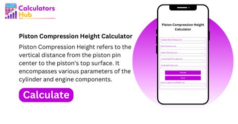 Piston Compression Height Calculator Online Piston Compression Height Calculator Online