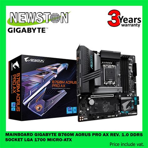 Mainboard เมนบอร์ด Gigabyte B760m Ds3h Ddr4 Rev 10 Socket Lga