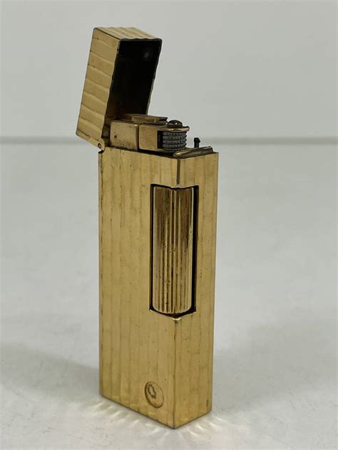 【傷や汚れあり】0411 251 0137【1円スタート】 ライター ダンヒル Dunhill ローラーガスライター ゴールド 喫煙具 の落札