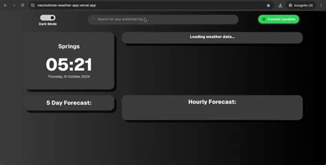 Neo Mokhele On Linkedin Weather Weatherapp Api Nextjs Typescript
