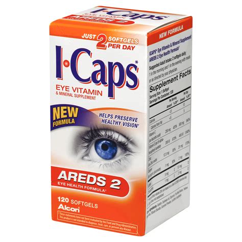 Alcon I Caps Eye Vitamin Areds 2 Formula Softgels 120 Ct Shipt