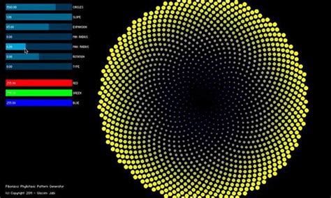 Create Stunning Fibonacci Phyllotaxis Patterns