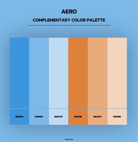Complementary Color Palettes And Scheme Combinations