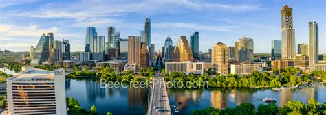 Austin Skyline Glow Panorama 2025