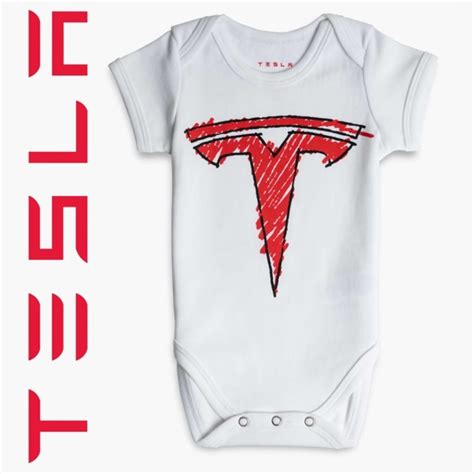 Tesla One Pieces Tesla Scribble T Logo Onesie Poshmark