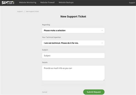 Optimizing Support How To Access General Help Services Sucuri Firewall