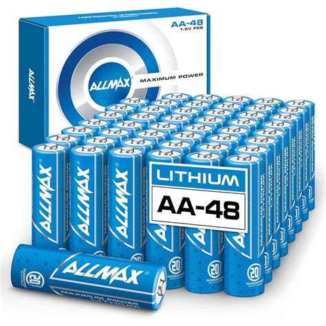 Allmax Aa Lithium Maximum Power Batteries 12 Count Longest Lasting