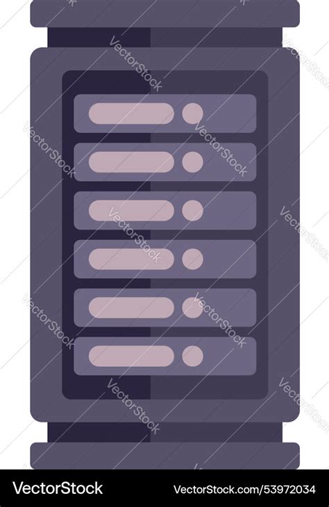 Data Center Server Rack Storing Digital Royalty Free Vector