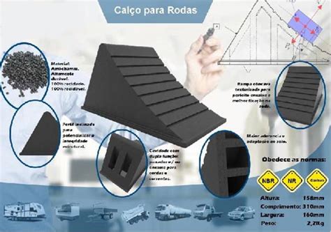 Calço De Borracha Para Caminhão