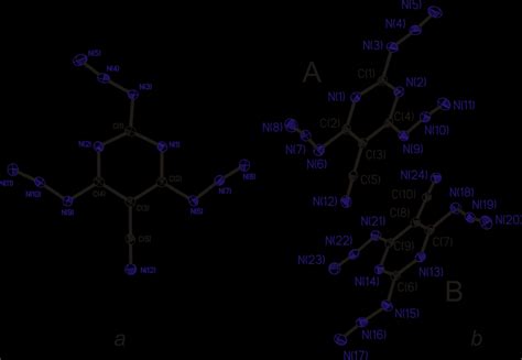 Molecular Structure A And The Asymmetric Unit Of Crystal Structure