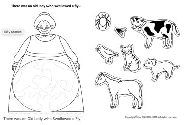 “there Was An Old Lady Who Swallowed A Fly” Free Printables And Lesson