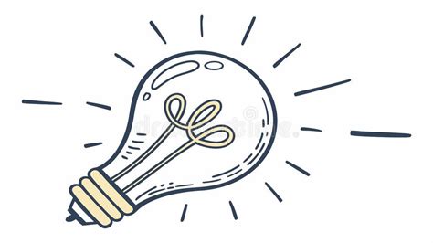 Light Bulb With Rays Idea And Inspiration Symbol Design Vector Design