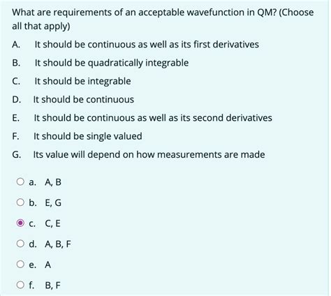 Solved What Is A Normalized Function Choose All That