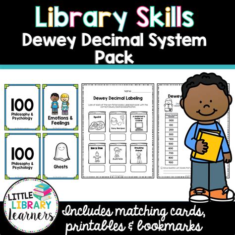 Library Skills Dewey Decimal System Pack Little Library Learners