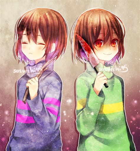 Image Result For Undertale Frisk Frisk And Chara Cosplay Chara Side