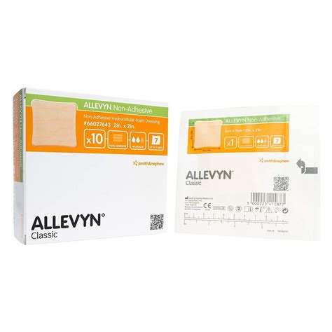 Allevyn Classic Nonadhesive Without Border Foam Dressing 2 X 2 Inch