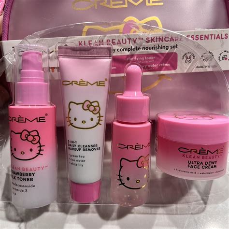 Hello Kitty X Creme Skincare Set Skincarelover Depop