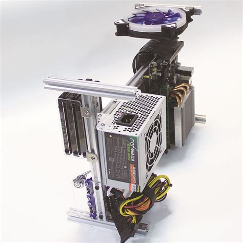 Itx Case Open Aluminum Frame Diy Small Case Comput Vicedeal