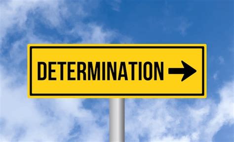 Premium Photo Determination Road Sign On Sky Background