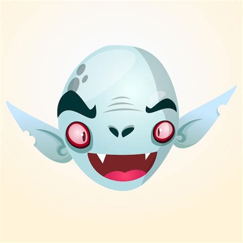 Premium Vector Cute Cartoon Vampire Smiling Vector Illustration
