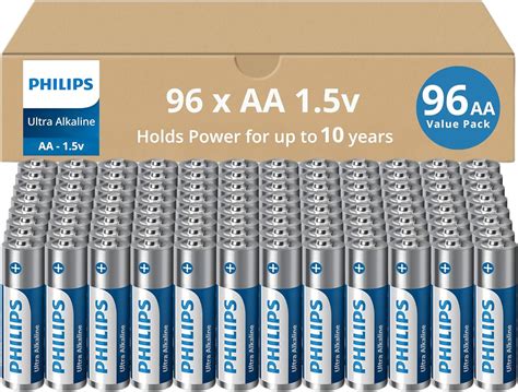 Philips Aa Batteries 96 Pack 15v Ultra Alkaline Double A