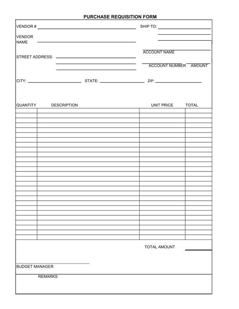 Free Printable Requisition Form Templates [pdf Excel] Recruitment