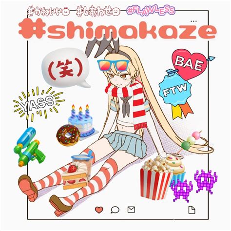 Kitsuneno Denpachi Shimakaze Kancolle Kantai Collection 1girl Black Neckerchief Blonde