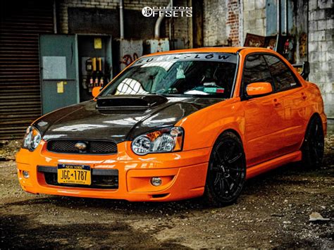 Orange With Black Rims Wrx