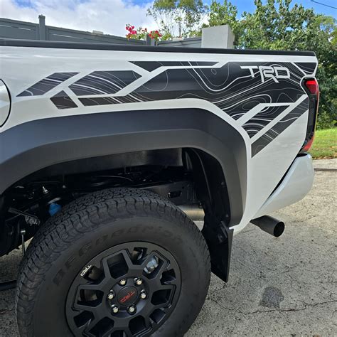 Tacoma 4th Gen 2024 25 Bedside Topo Offroad Graphics 1 Set Left And
