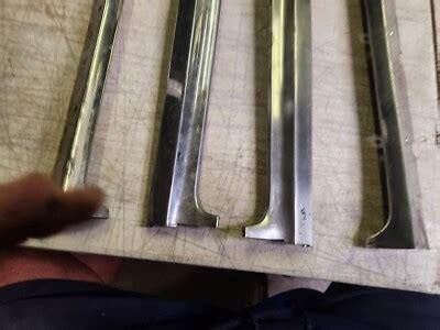 1955 1956 1957 Chevy Nomad Convertible Vent Window Ss Trim Set Of 4 Ebay