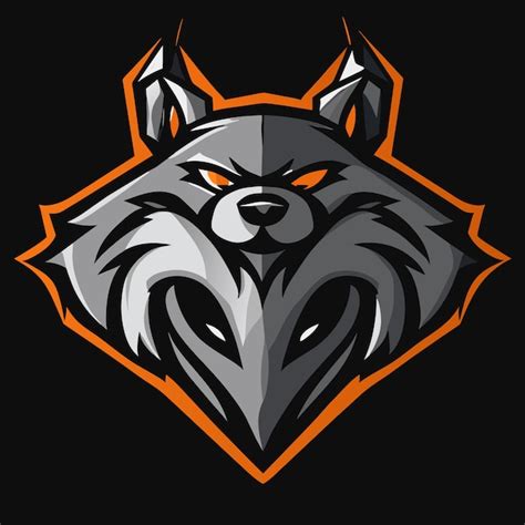 Premium Vector Frontfacing Wolf Characters