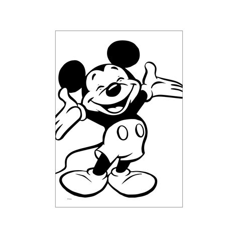 Mickey Mouse Arms Wide Open Poster And Frame Art Group