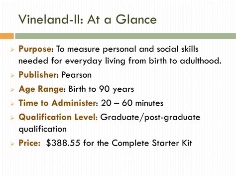 Ppt Vineland Adaptive Behavior Scales 2 Nd Ed Powerpoint